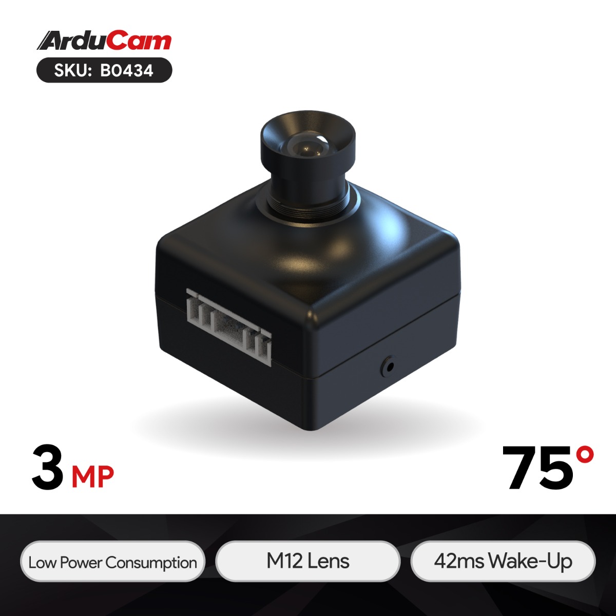 Buy Arducam Mega 3MP SPI Camera Module with M12 Lens Online in India